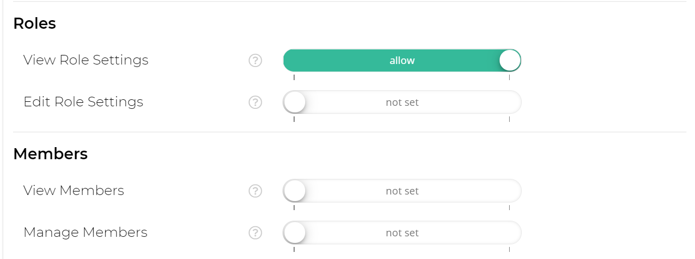 Managing Roles: Permission to add/edit members and roles